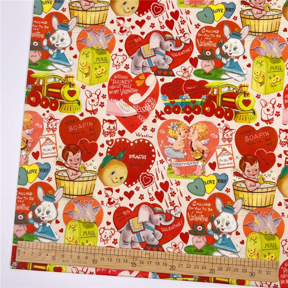Cute Little Guinea Pig Animals Digital Cotton Fabric - Children's ...