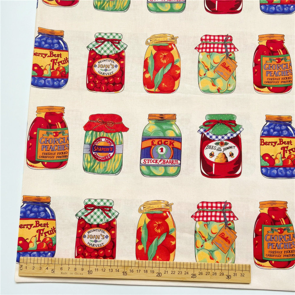 Food Fabric Fruit Fabric 100% Cotton Fabric Snacks Fabric Needlework ...