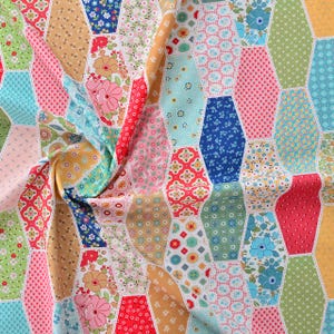 Small Print Fabric, Tiny Floral Fabric, Flower Cotton Fabric, Quilting ...