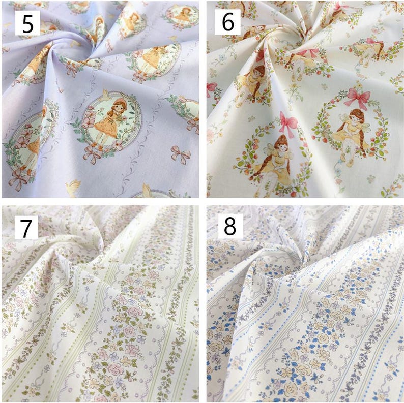 Animals Rabbit Lattice Wall Baby Digital Thin Poplin Cotton Fabric ...