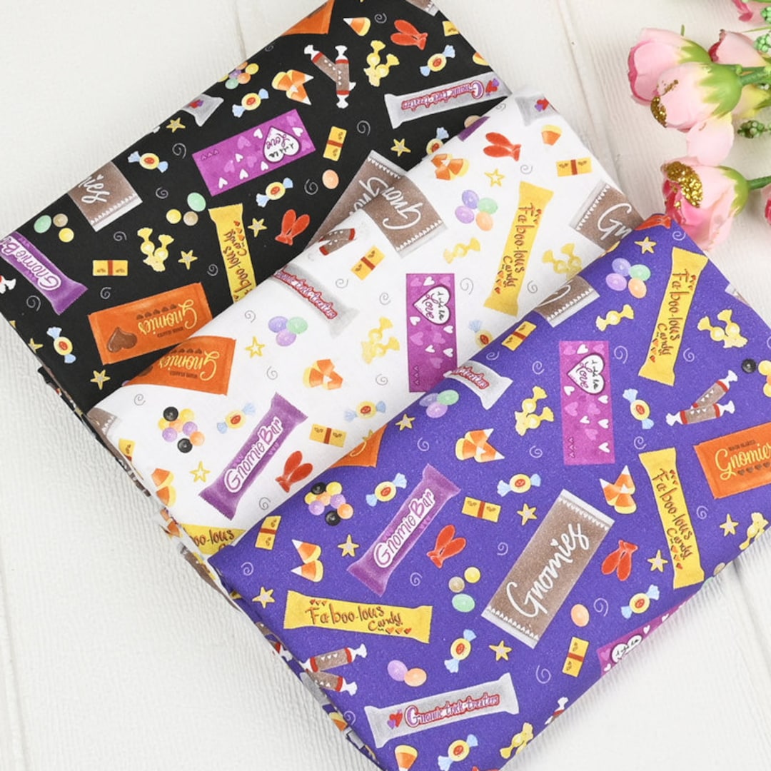 100% Cotton Fabric Candy Fabric Food Fabric Milk Fabric Chocolate ...