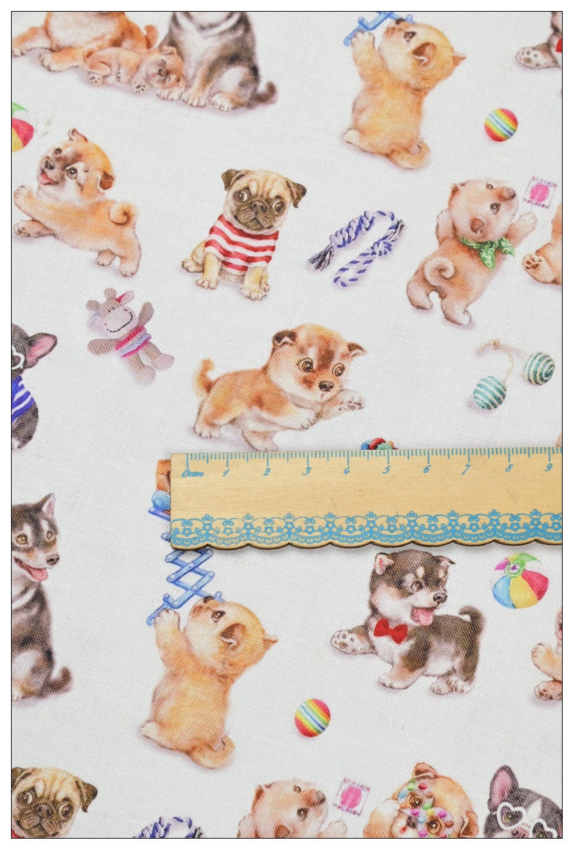 100% Cotton Fabric Kitten Cat Fabric Lattice Cat Dog Fabric, Kitten ...
