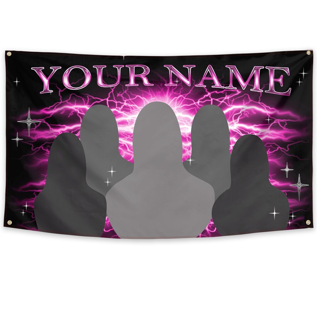 Custom Flag Print Image Custom Bootleg Rap Banner Personalized Gift ...