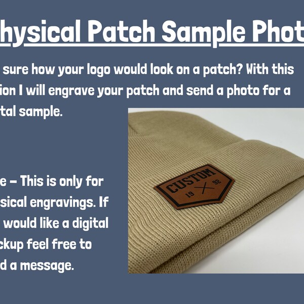 Leather Hat Patch Mockup - Etsy