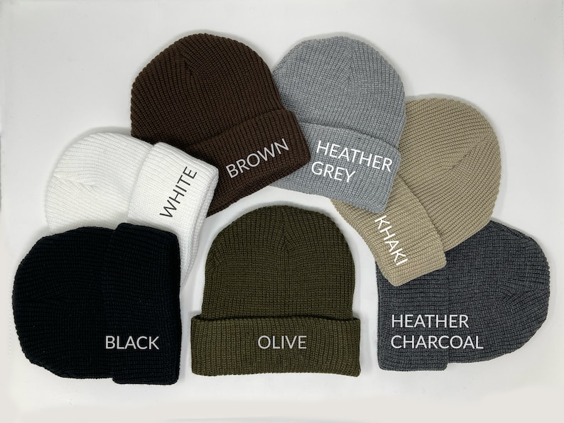 Custom Leather Patch Knit Beanie Design Your Own - Etsy