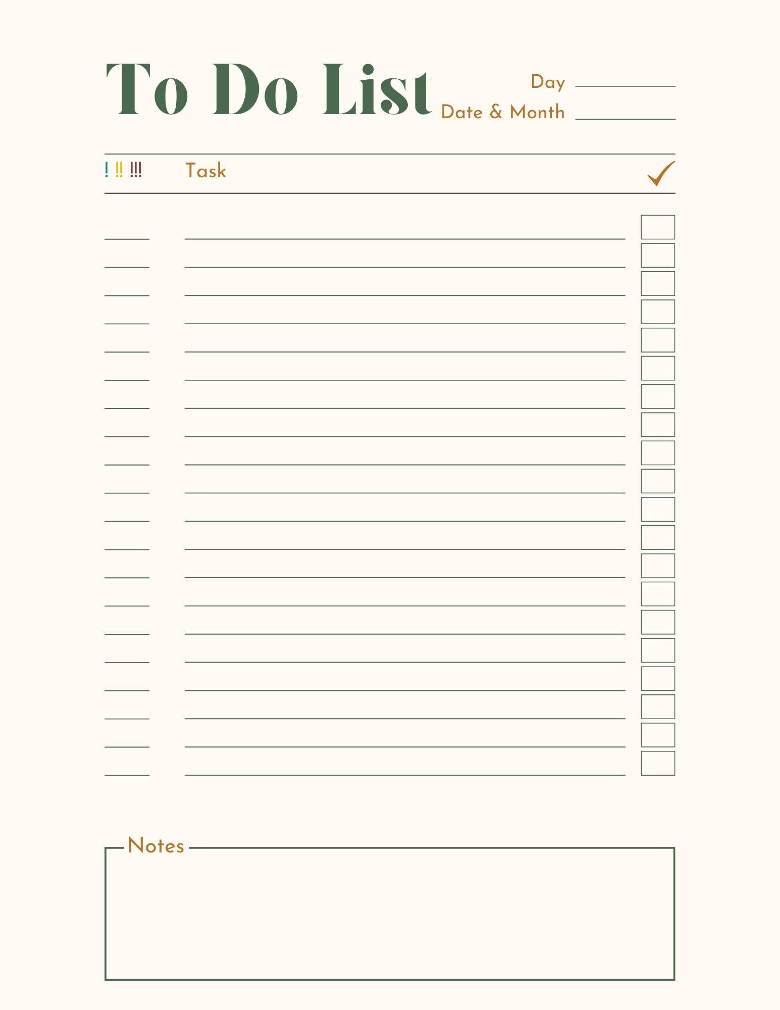Digital / Printable to Do List PDF & PNG task List, Instant Download ...