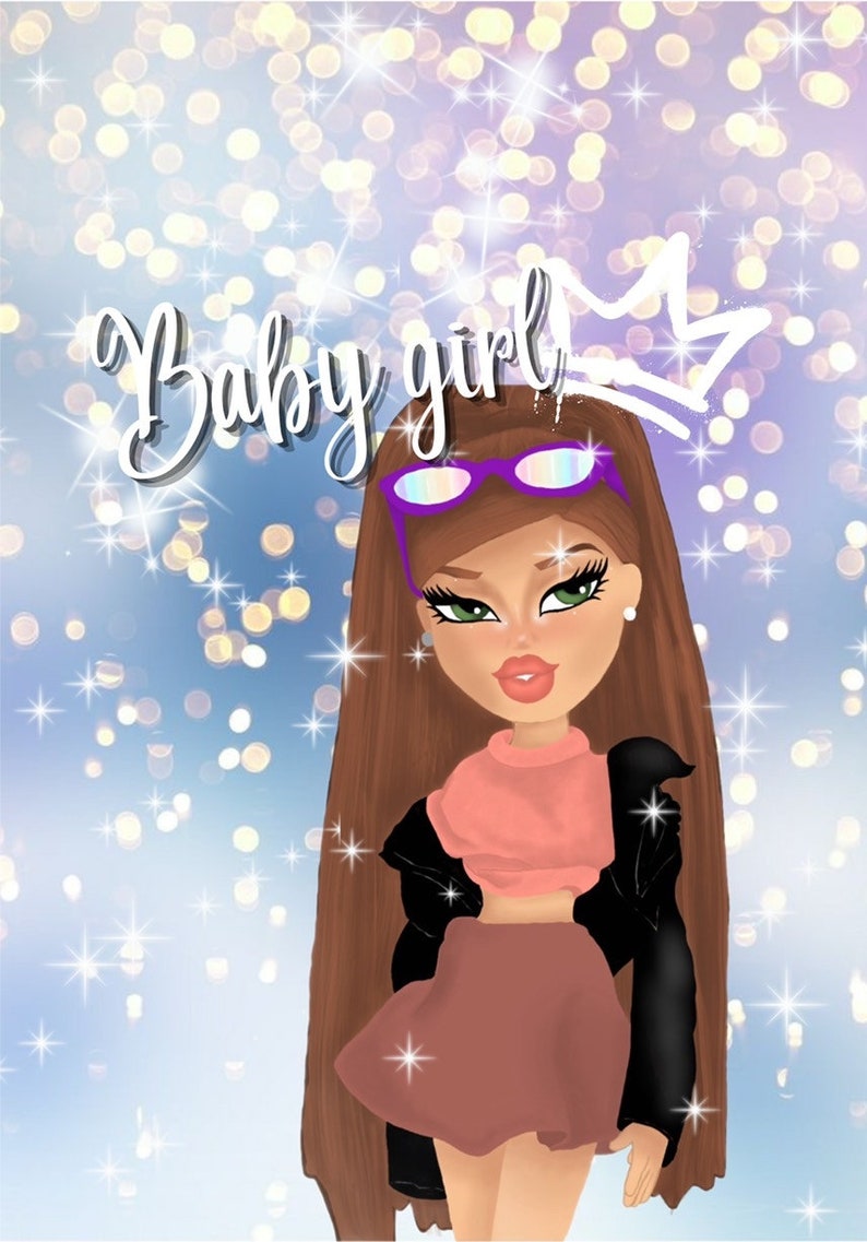 Custom Bratz-inspired Digital Portrait | Personalized Cartoon Drawing ...