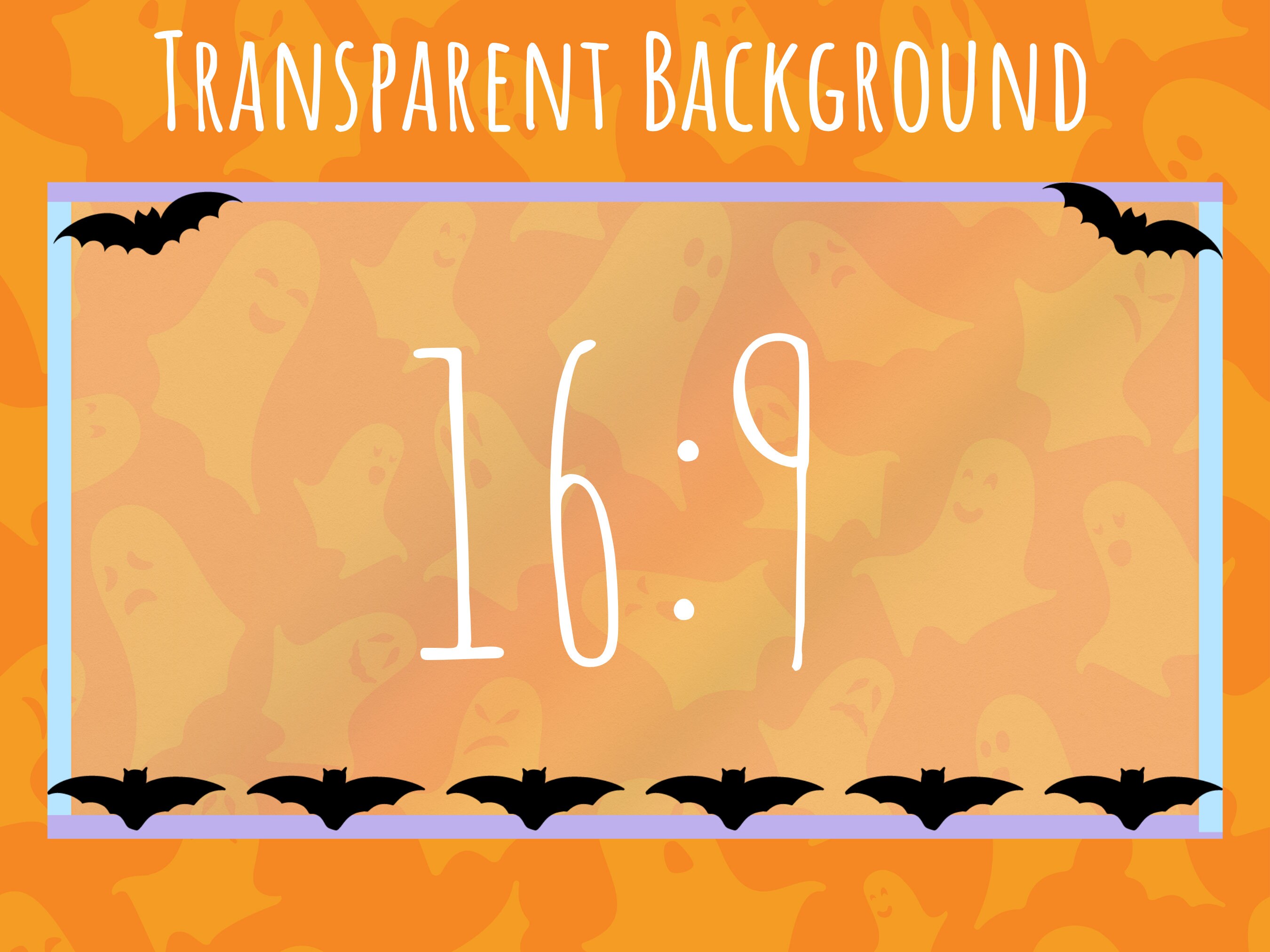 Twitch Batty Halloween Webcam Border Twitch Face Cam Border - Etsy