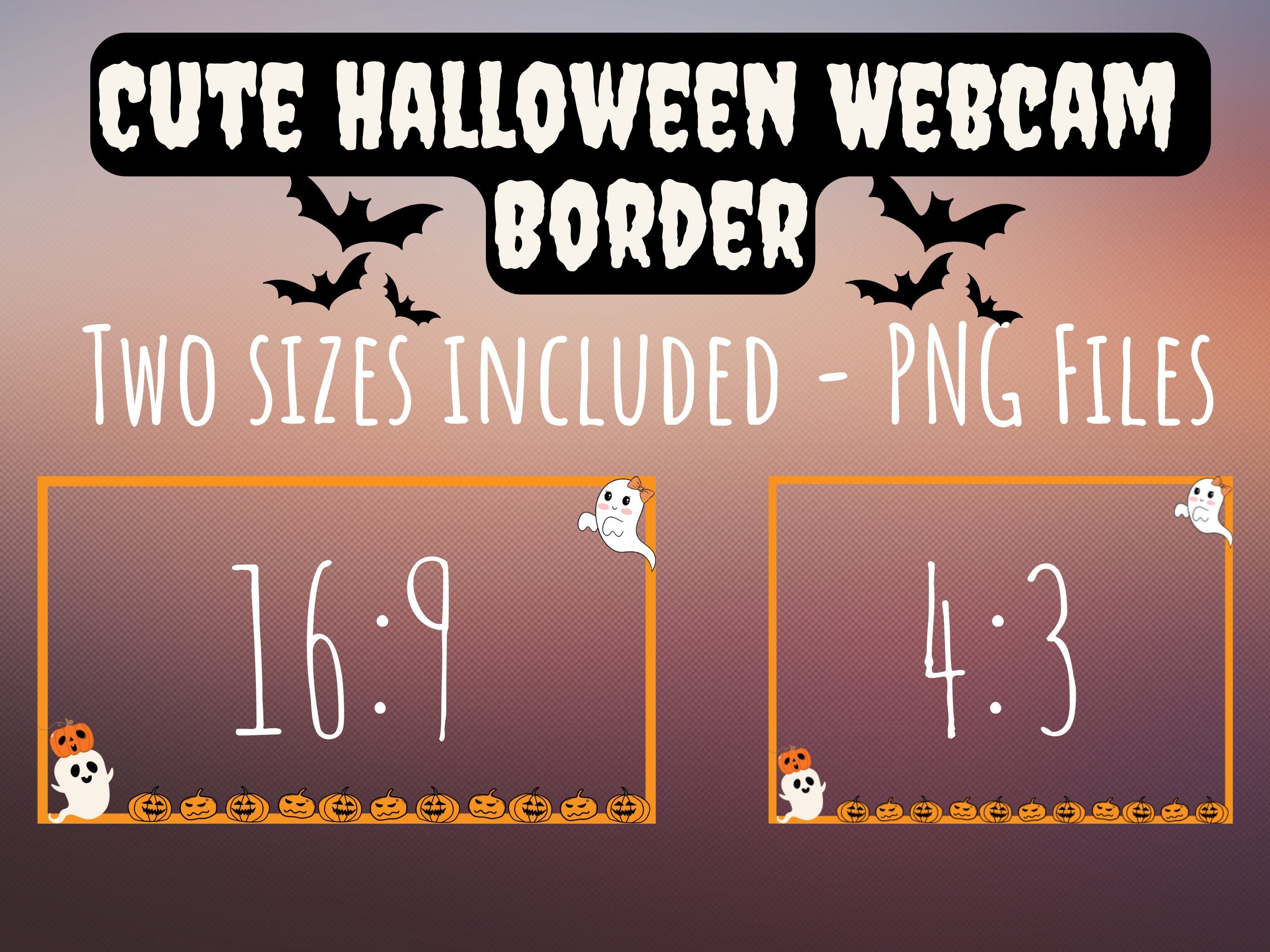 Twitch Halloween Webcam Border - Etsy