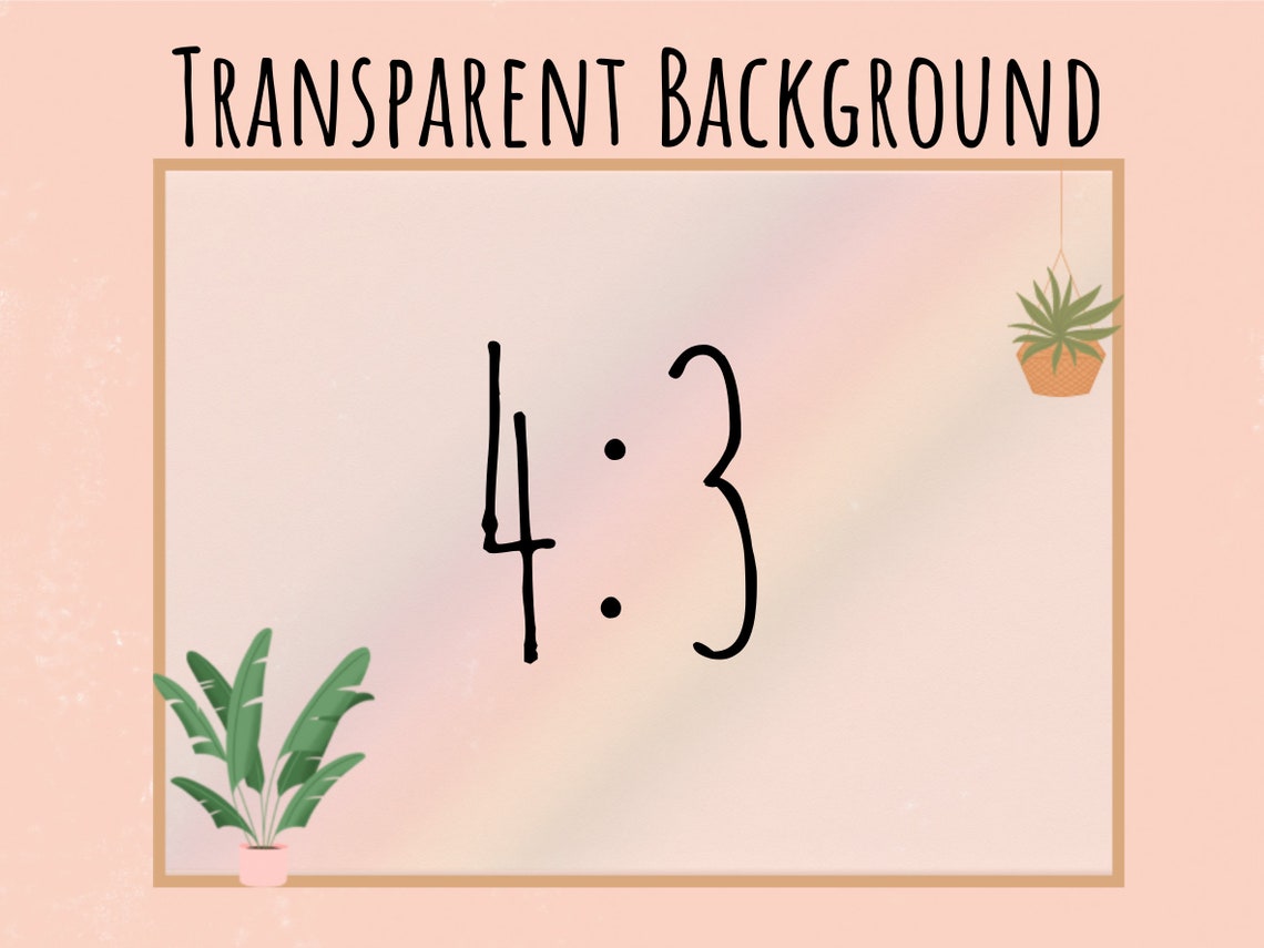 Twitch Cute Plant Webcam Border Overlay Facecam Border Premade Twitch ...