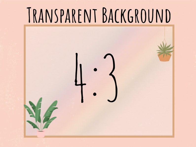 Twitch Cute Plant Webcam Border Overlay | Facecam Border | Premade ...