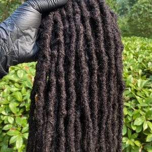 130 Locs Handmade Textured Human Hair Loc Extensions: Interlocked ...