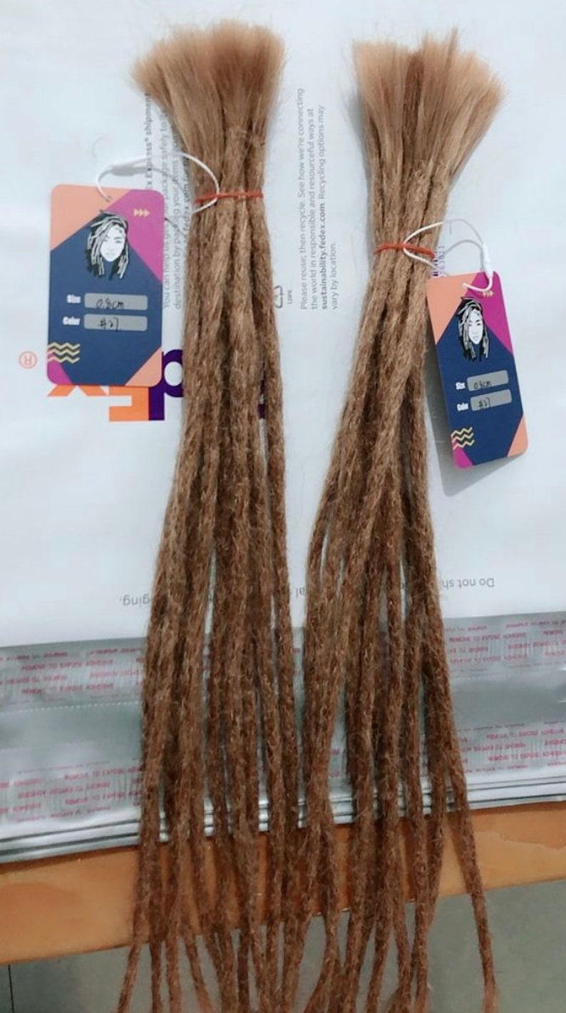 Buy Straight Human Hair Deadlock Extensions / Single End Dreads ...