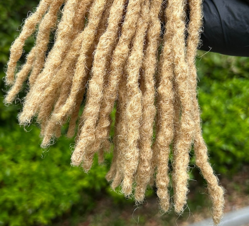 Honey Blonde Human Hair Loc Extensions: Interlocked Dreadlocks - Etsy