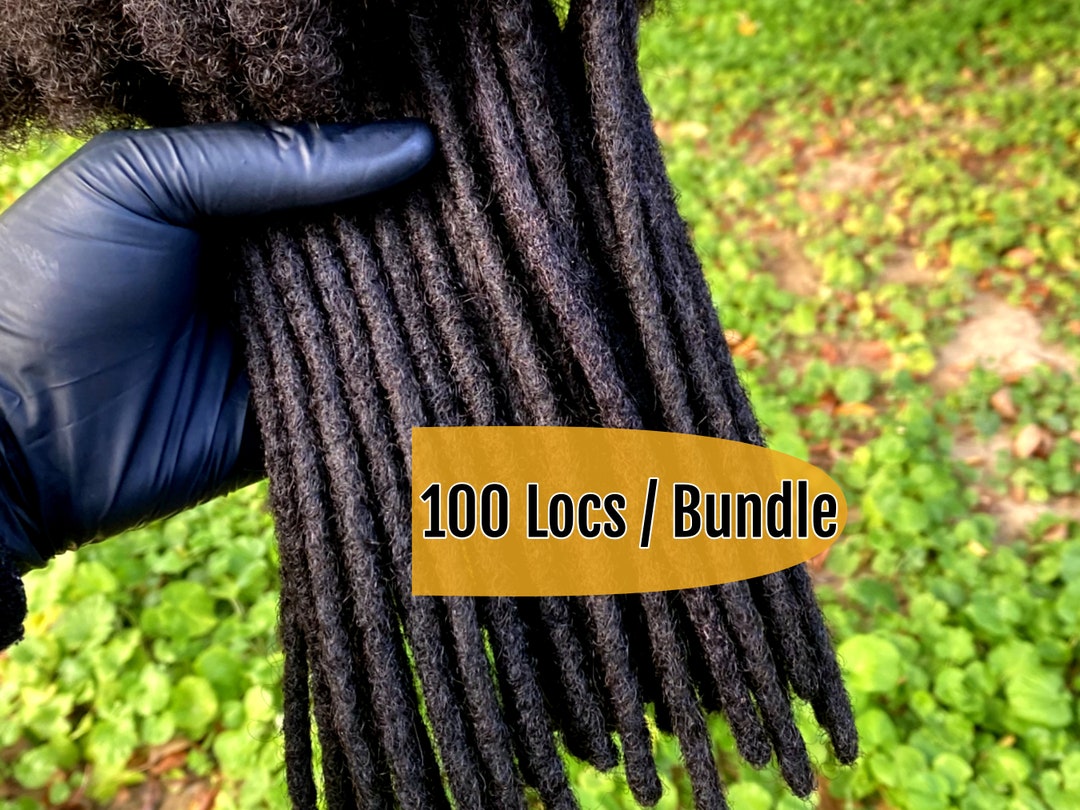 100 LOCS Human Hair Loc Extensions ,permanent Human Hair Dreadlock ...
