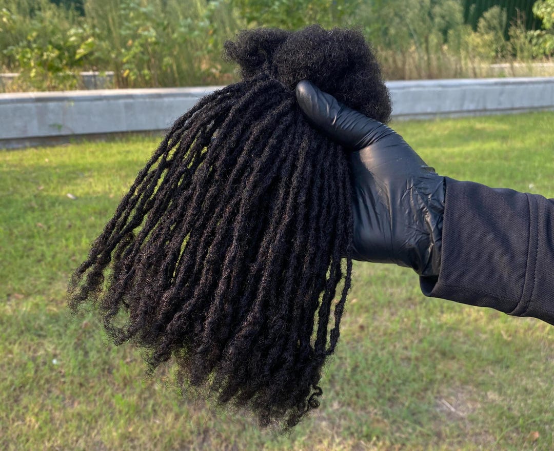 70 Anwi Textured Human Hair Loc Extensions: Interlocked Curly Ends - Etsy