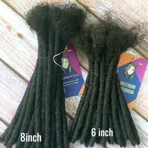 Natural Human Hair Loc Extensions for Man/women ,permanent Dreadlock ...