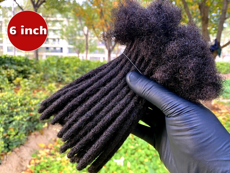 Permanent Dreadlock Extension 6 Inch Loc Extensions Human Hair - Etsy