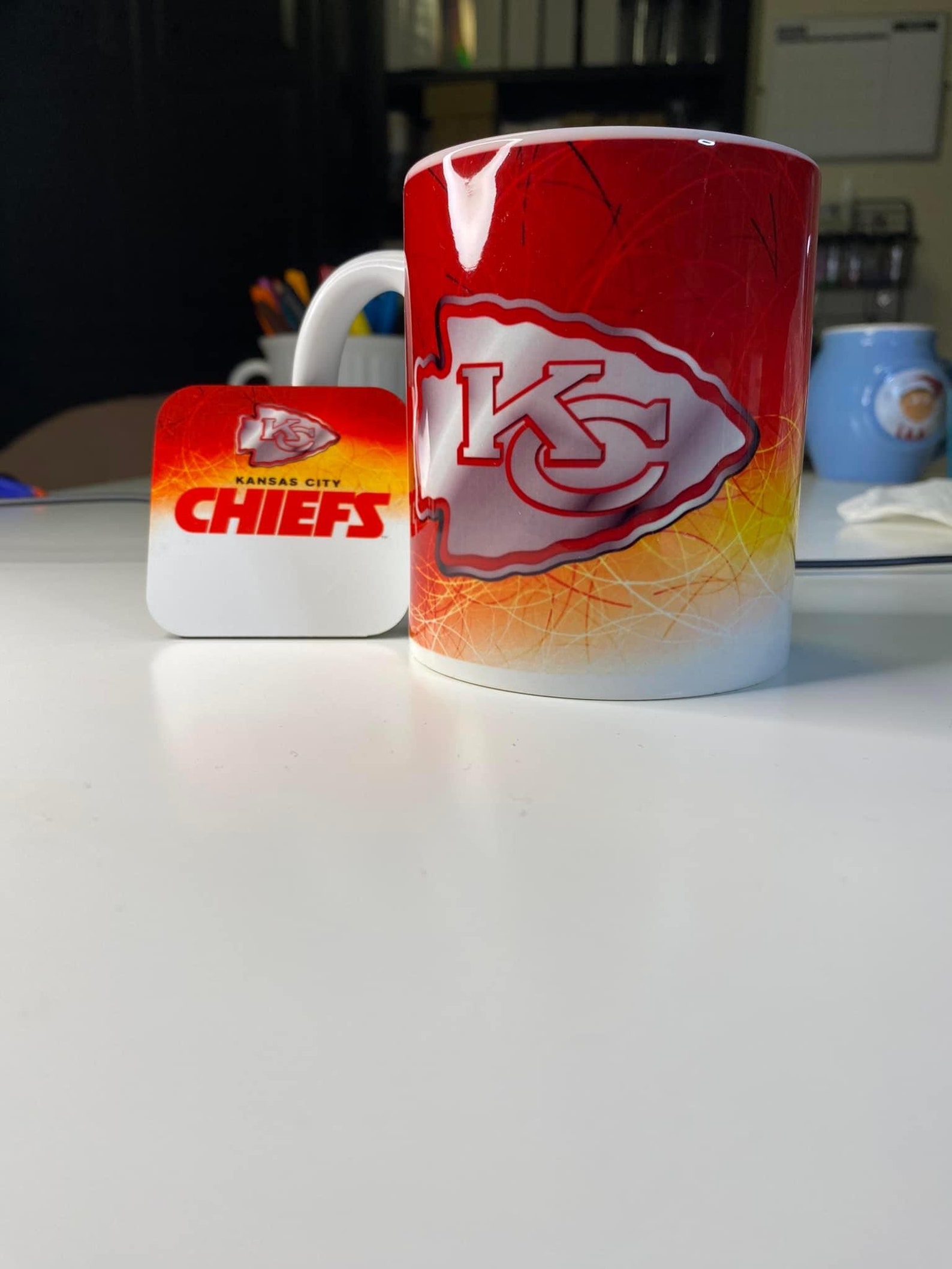 KC Chiefs Mug and Magnet - Etsy