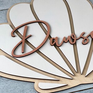 Personalized Seashell Name Sign Under the Sea Wooden Sign Ocean ...
