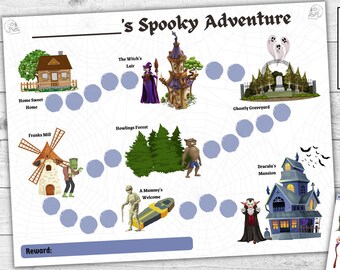 Halloween Kids Reward Chart - Etsy