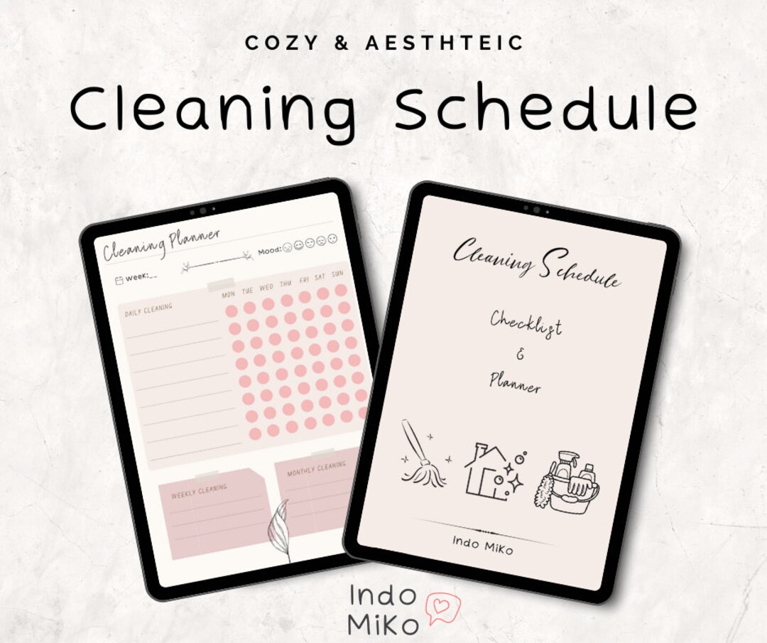 Cleaning Schedule | Digital Schedule | iPad Schedule | Schedule for ...