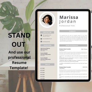 RESUME and Cover Letter Template - Etsy