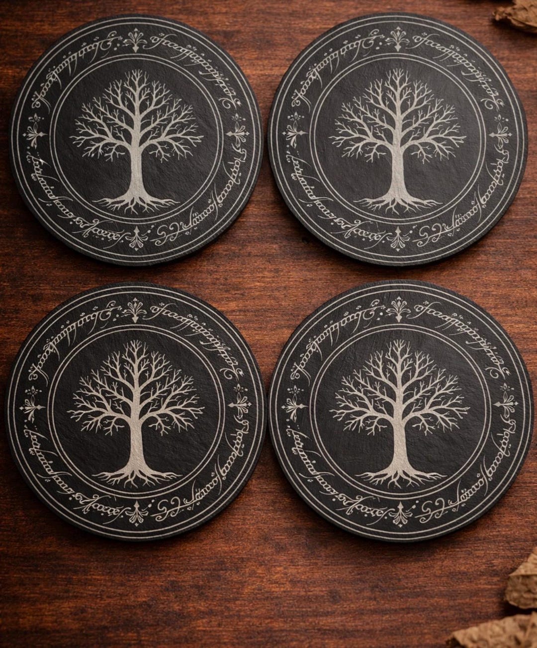 Tree of Life Coaster – LOTR Inspired Coasters – White Tree of Gondor ...