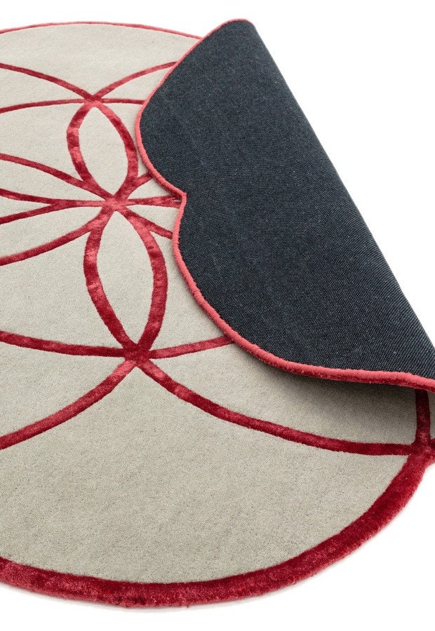 Irregular Round Tufted Circles Hand-tufted Newzealand Wool - Etsy