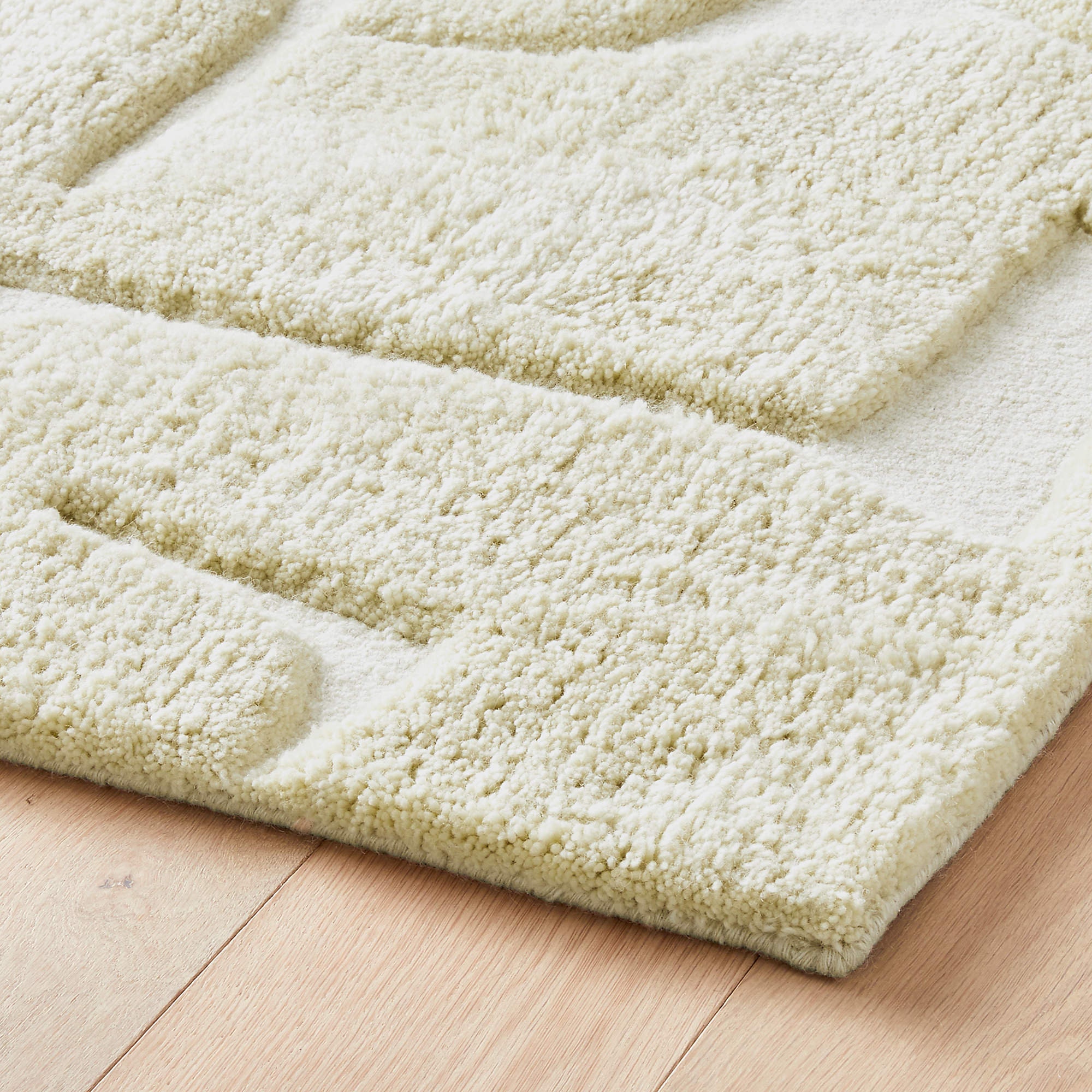 Modern Mid Century Hand Tufted High Low Loop Cut Piled Large Area Rug ...