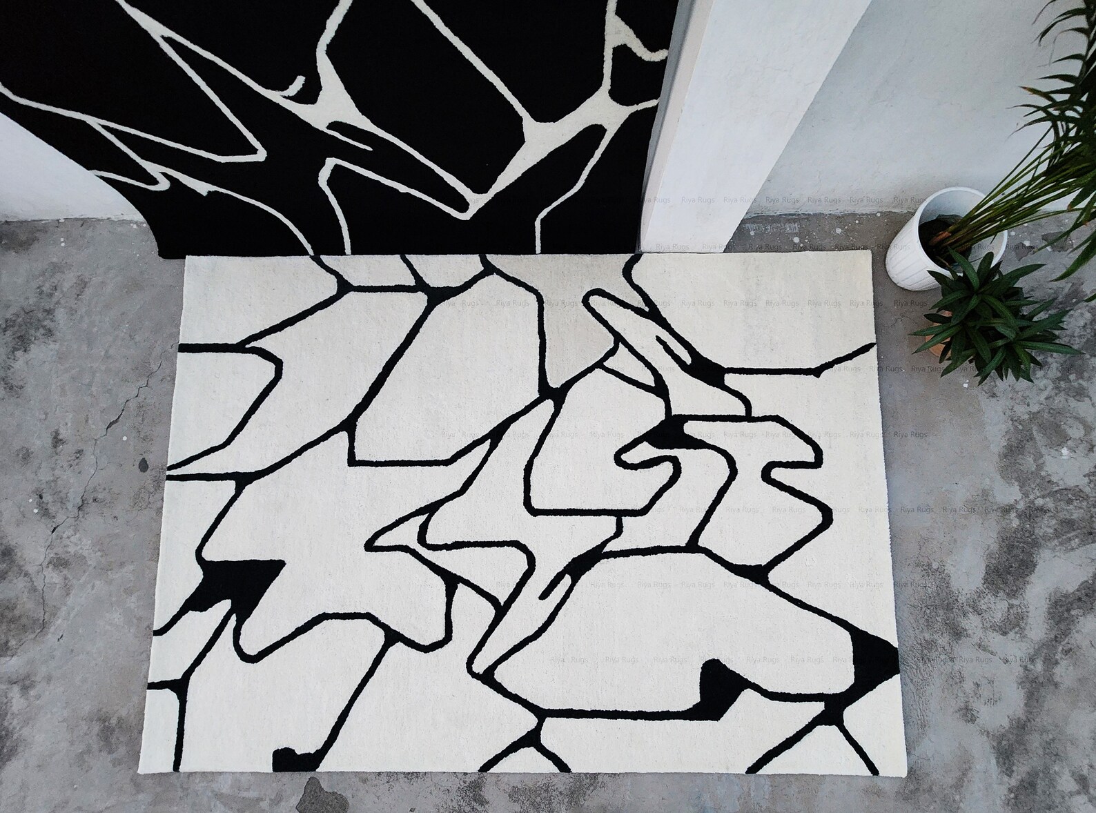 Wool Premium Luxury Handmade Tufted New Zealand Wool Rug Large Area Rug ...