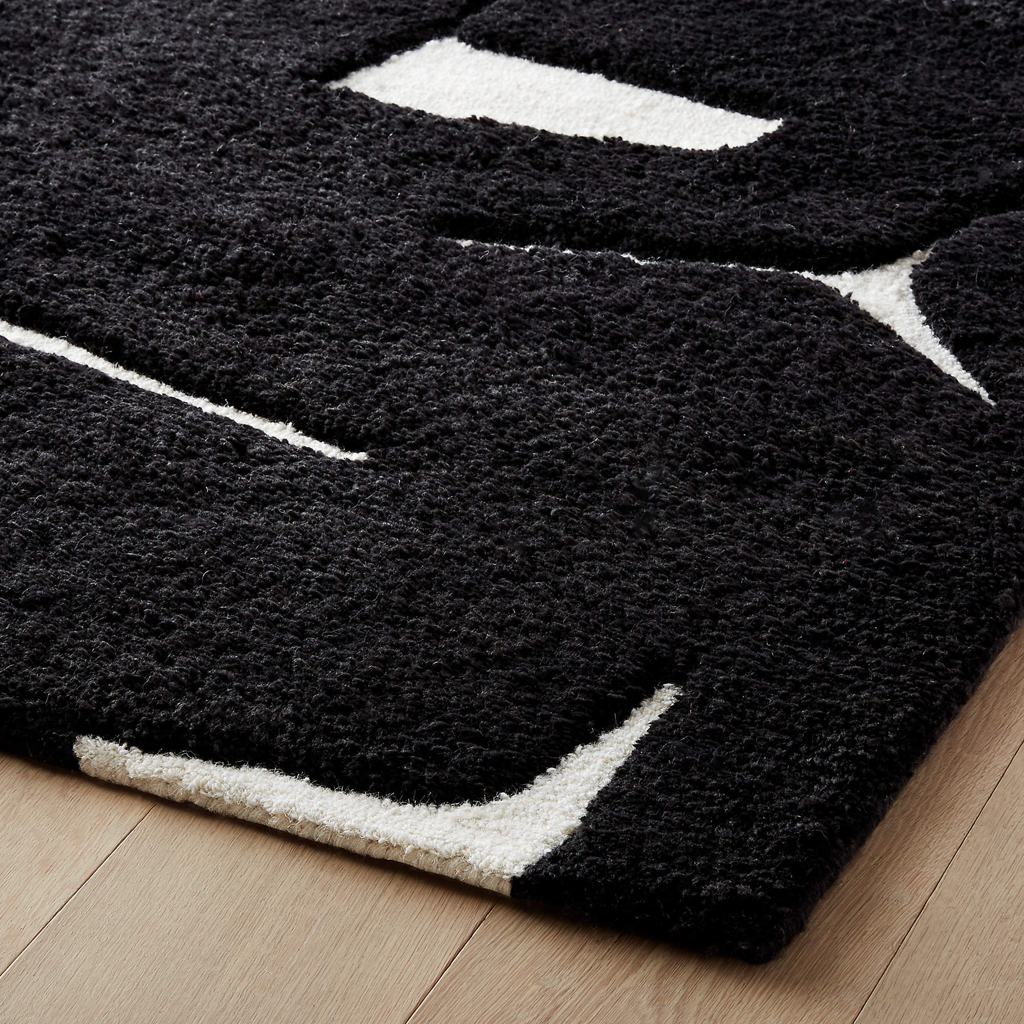 Modern Mid Century Hand Tufted High Low Loop Cut Piled Large Area Rug ...