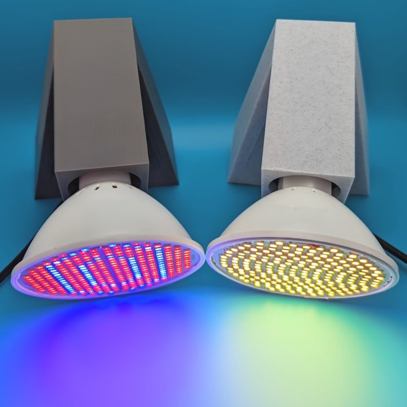 Grow Light for Indoor Plants, Wall Mounting Stick On, 300 Full Spectrum ...