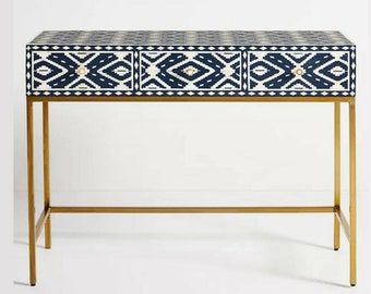 Blue Console Table - Etsy