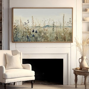 Samsung Frame TV Art Spring | Flower Art | Floral Landscape Painting ...