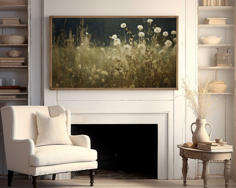 Samsung Frame TV Art: Wildflower Field Landscape (digital Download) - Etsy