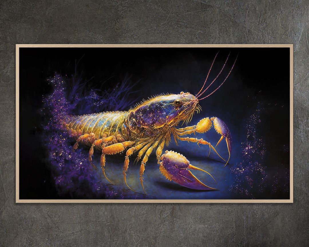 Mardi Gras Crayfish Painting: Samsung Frame TV Art (digital Download ...
