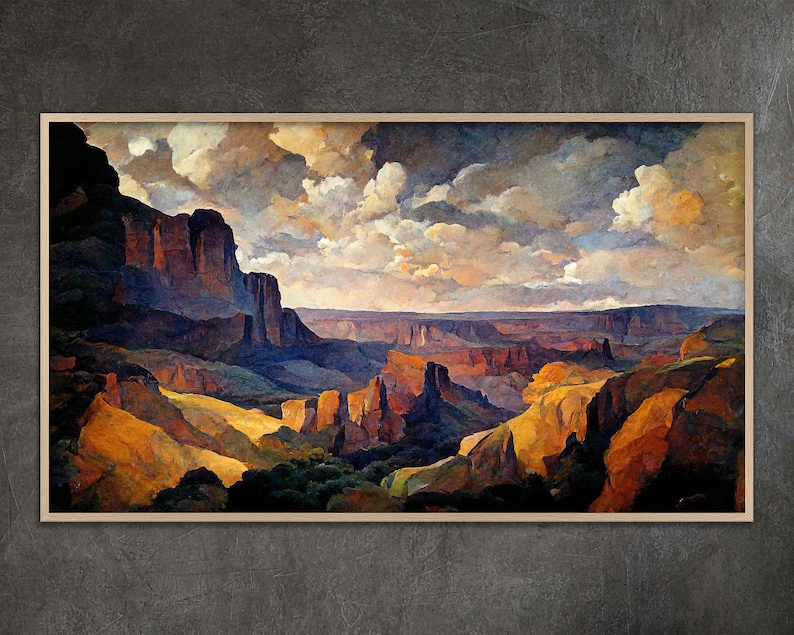 Grand Canyon Landscape Painting for Samsung Frame TV (digital Download ...