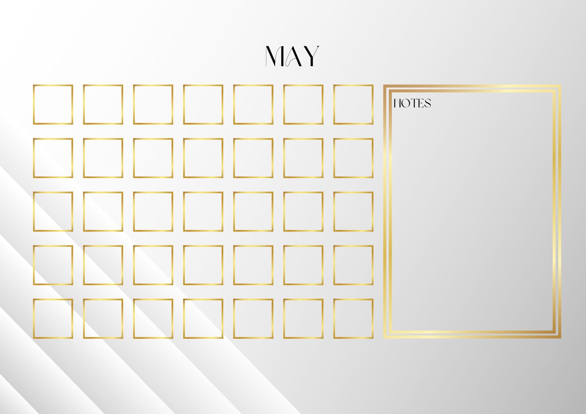 2023 Monthly Calendar / PRINTABLE/ ELEGANT/ PREMIUM / Luxury ...