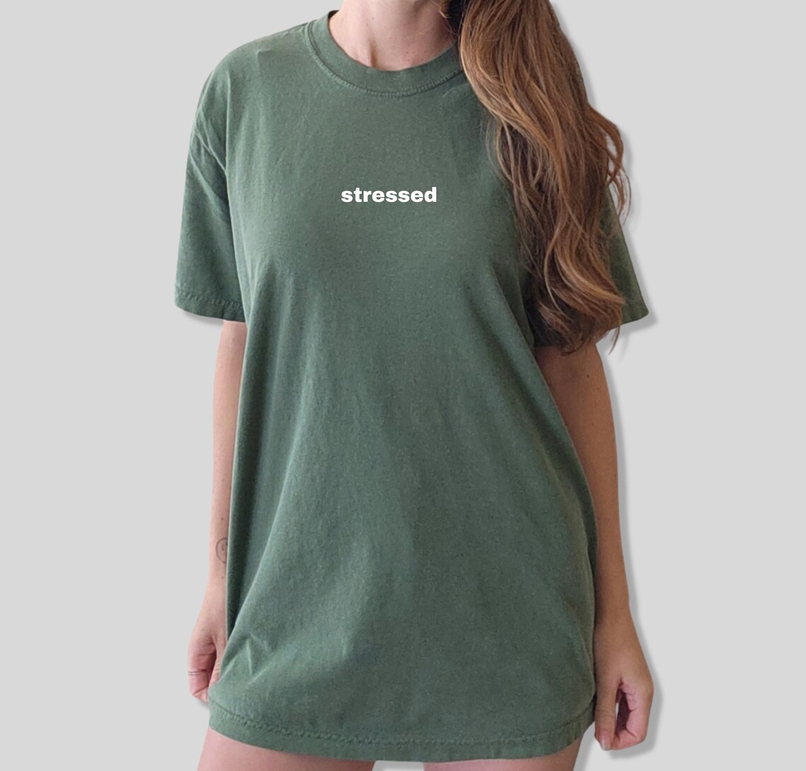 Stressed Shirt Stressed Comfort Colors Tee I'm Stressed - Etsy