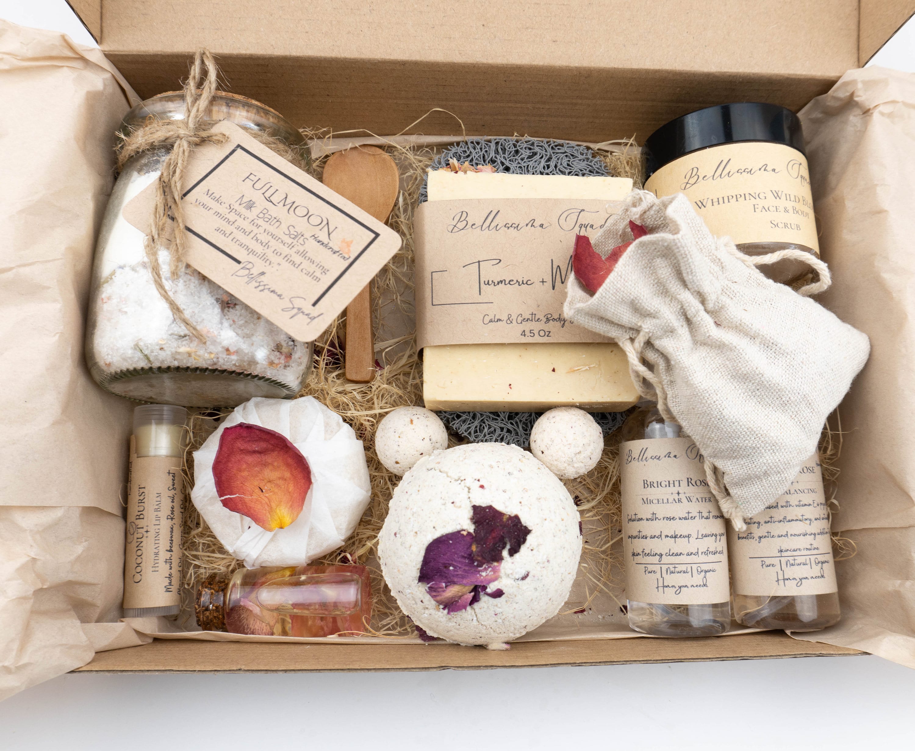 Organic Spa Gift Set Self-care Gift Box Relaxation Gift Box Natural and ...