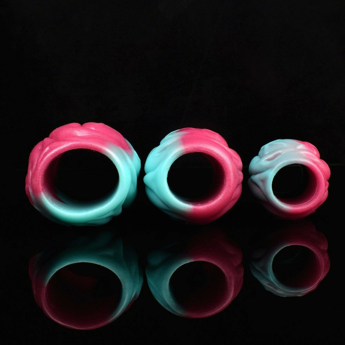 Knot Set Male Phallus Set Penis Sleeve Penis Ring Stretchable Sex Toys ...