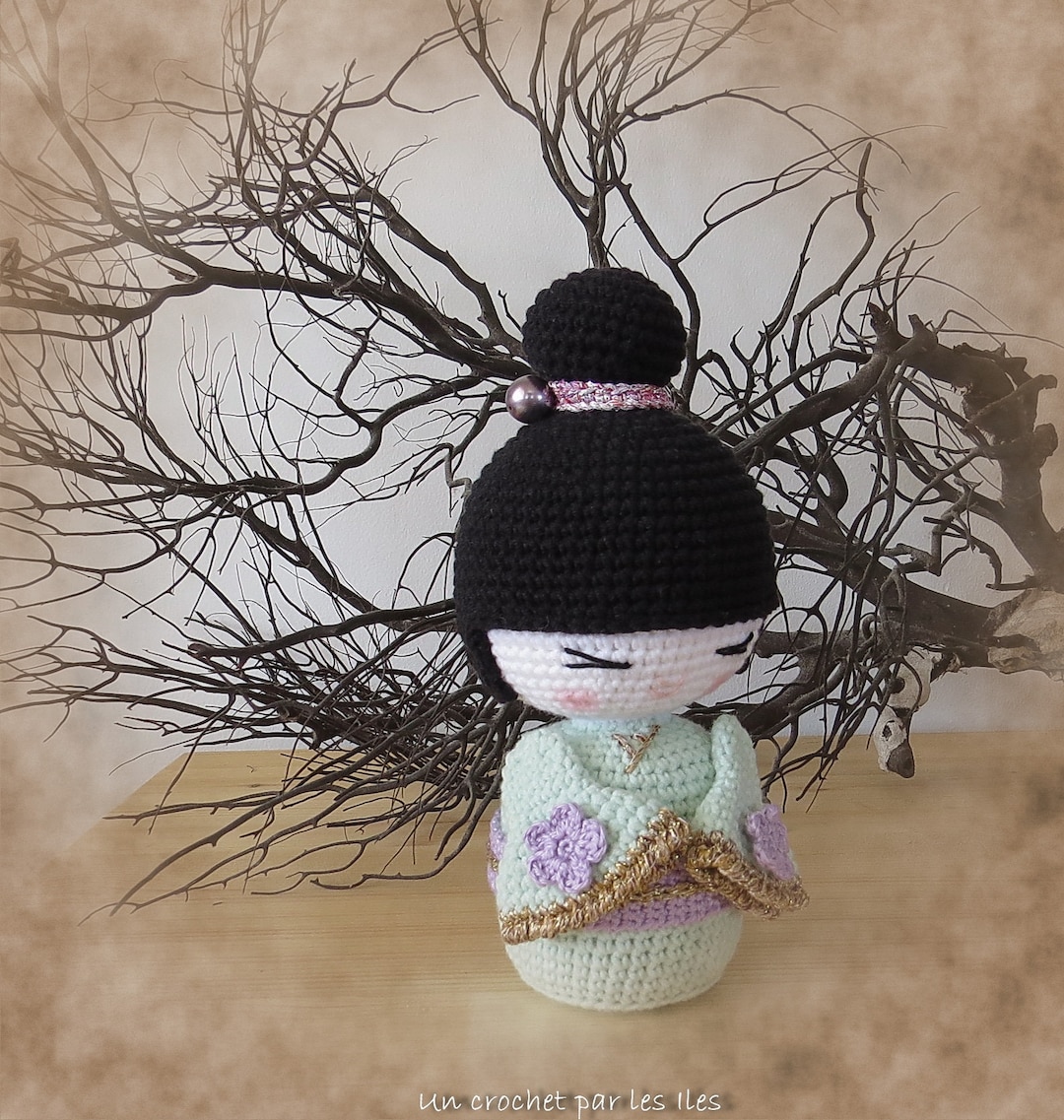 Crochet Pattern for a Japanese Doll (kokeshi) ENGLISH - Etsy