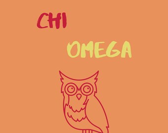 Chi Omega Mascot - Etsy