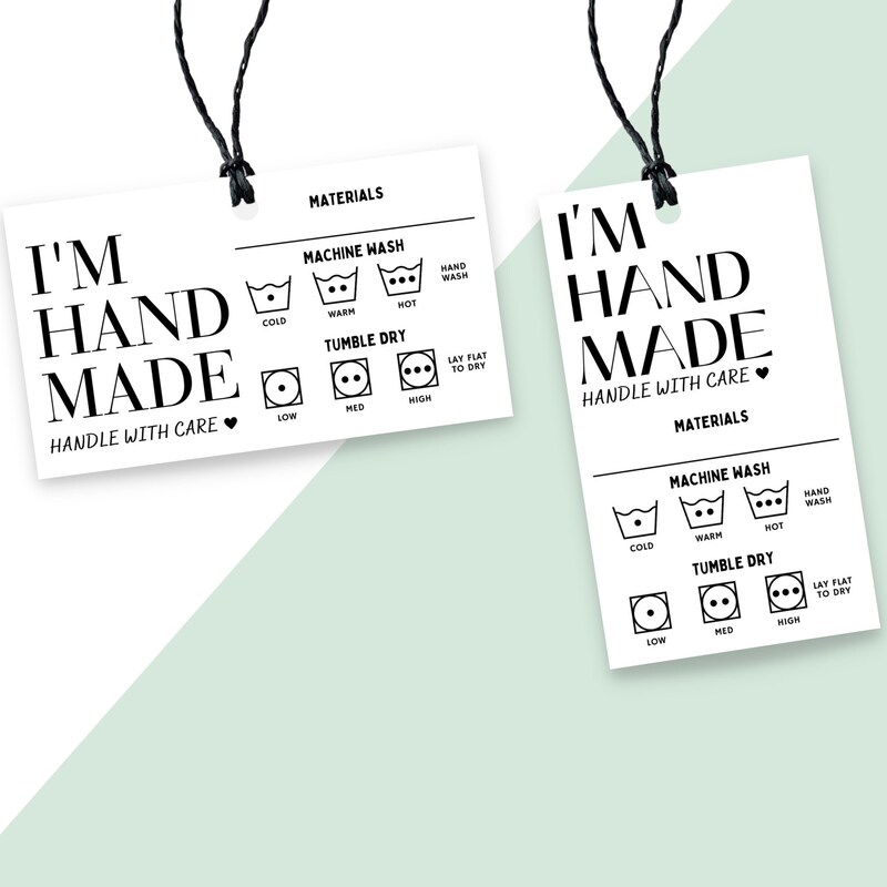 Hand Knit Tags - Etsy