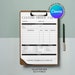 Custom Order Form Template, Editable Canva Fillable Form, Order Form ...