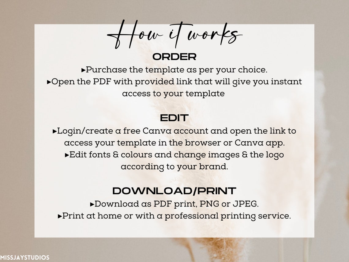 Editable Washing Instruction Template Thank You Garment Care - Etsy