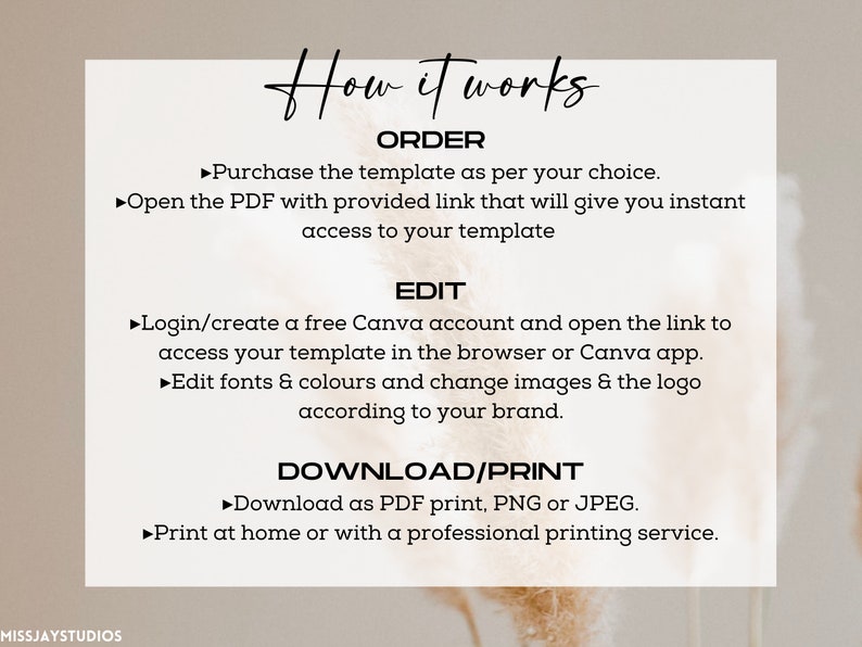 Editable Washing Instruction Template, Tshirt Packaging Insert ...