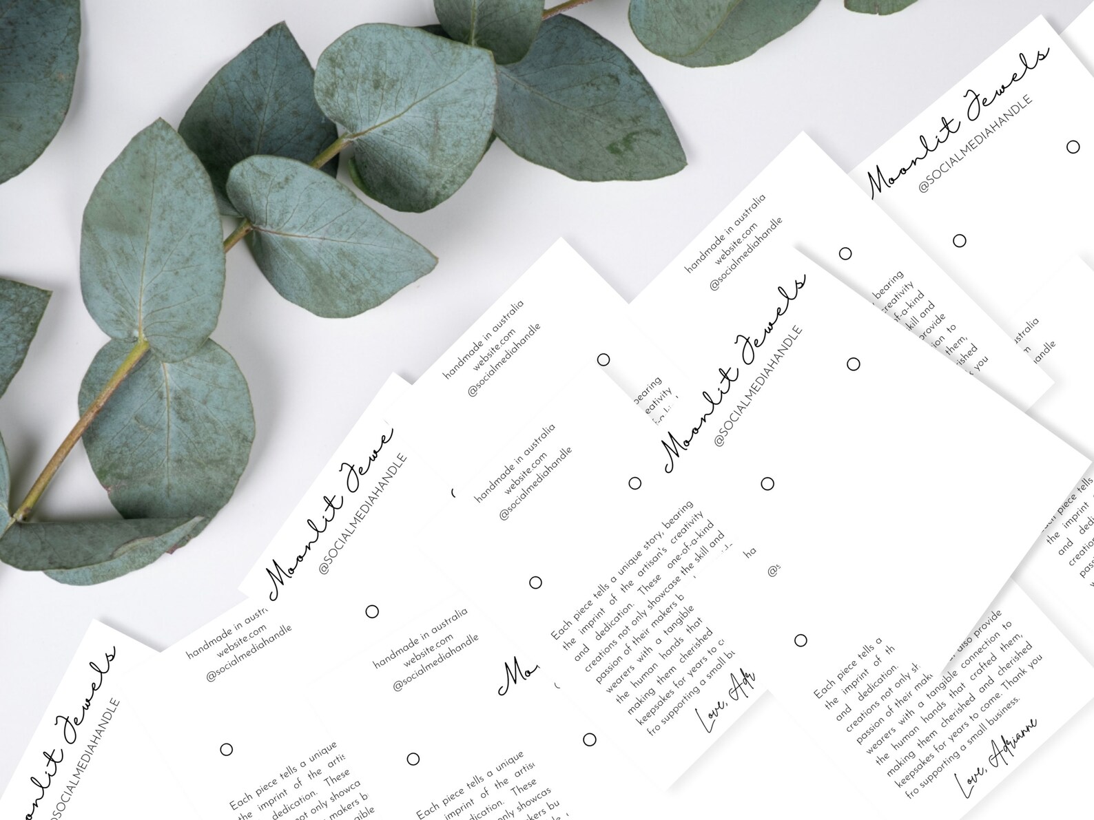 Editable Jewelry Display Card, Template Earring Display Card Printable ...