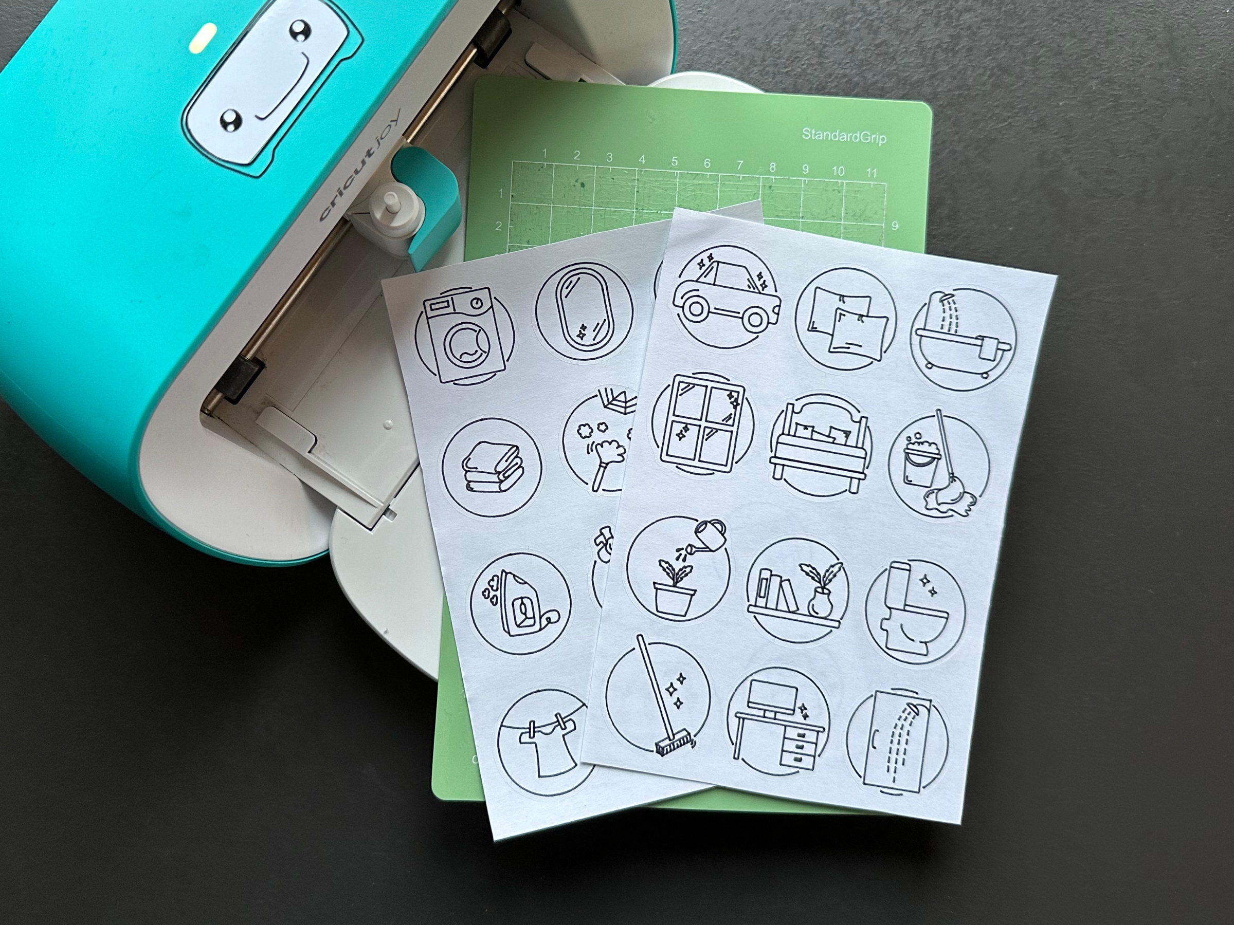 Cricut Joy Sticker Sheet Cricut Sticker SVG Household Sticker Cleaning ...